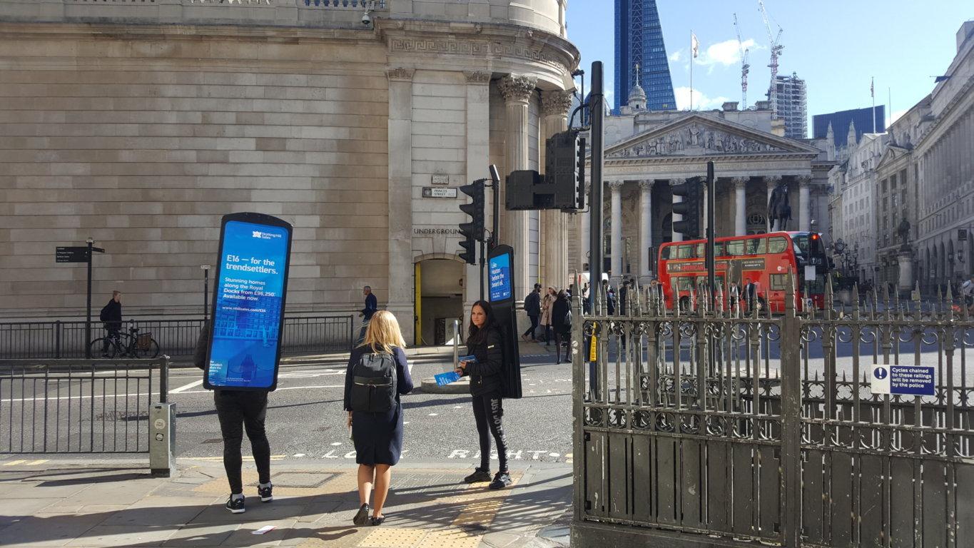 Adwalkers, ad walkers, adwalker, ad walker, human billboard